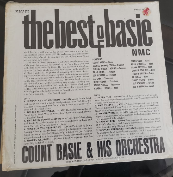 The Best Of Basie - Count Basie & His Orchestra - La Disquería de Barrio